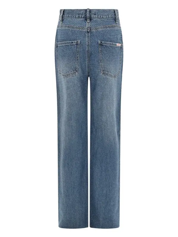 SELF-PORTRAIT Jeans With Rhinestones