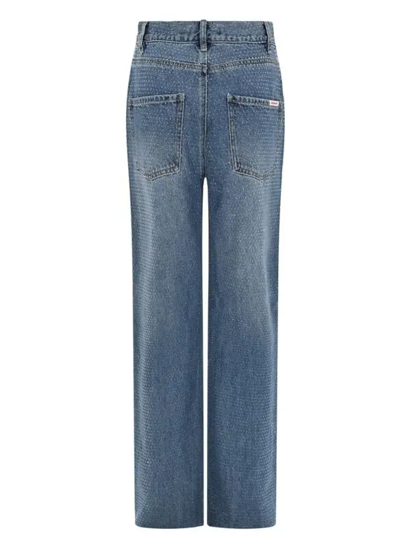 SELF-PORTRAIT Jeans With Rhinestones