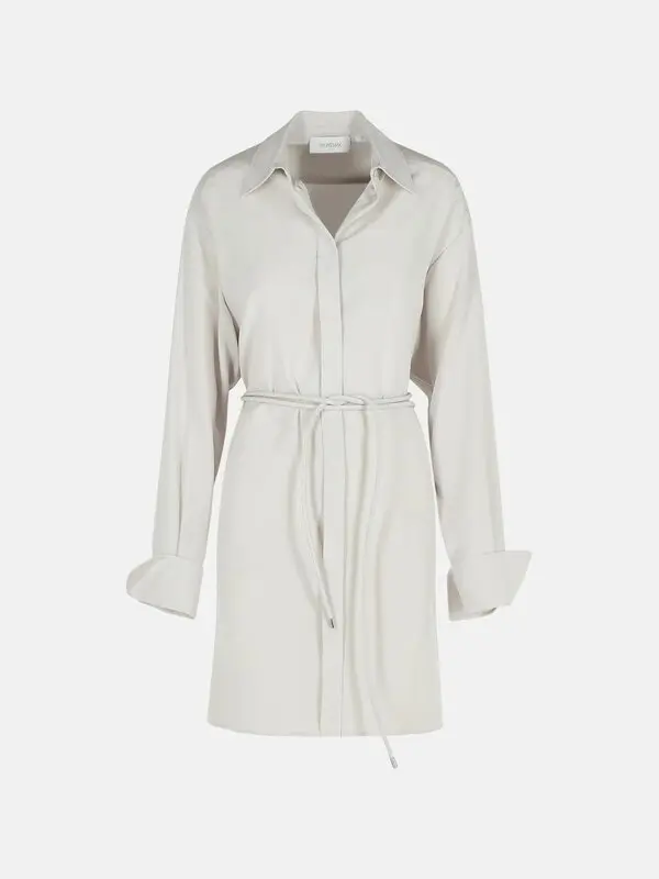 Sportmax Eolie' Grey Silk Dress