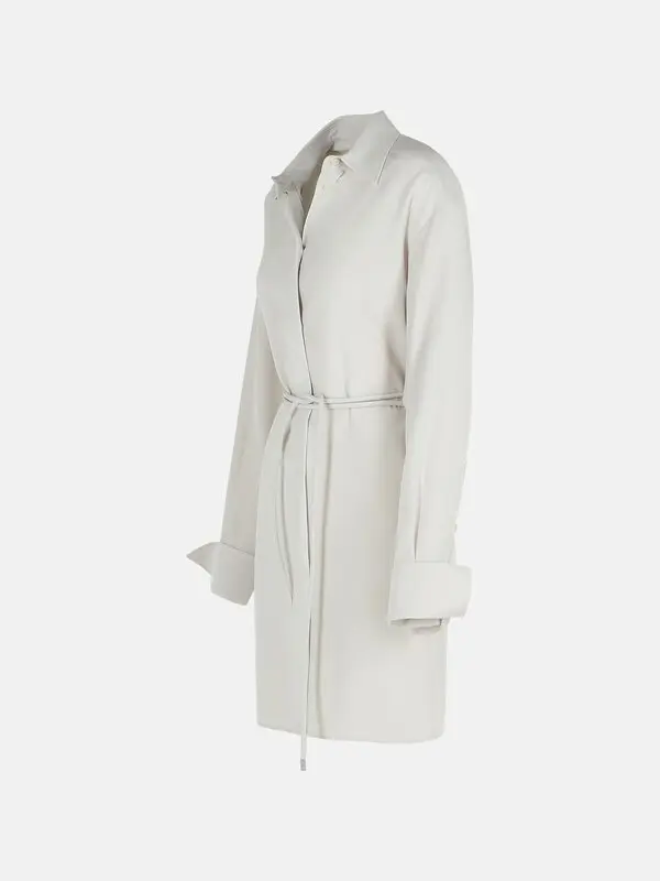 Sportmax Eolie' Grey Silk Dress