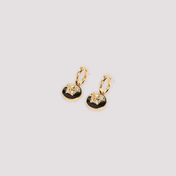 Versace Medusa Charm Hoop Earrings - Multicolor