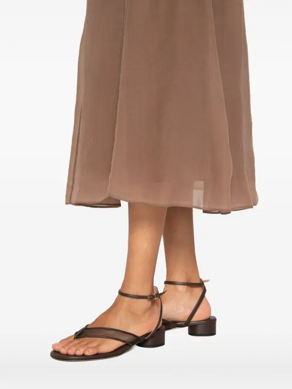 Brunello Cucinelli Silk Midi Skirt