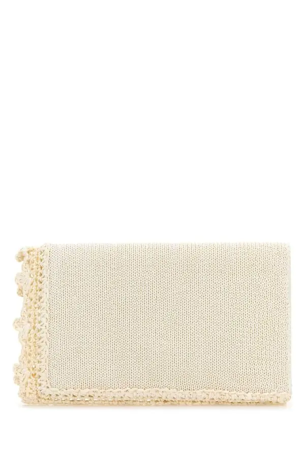 JW Anderson Ivory Crochet Clutch