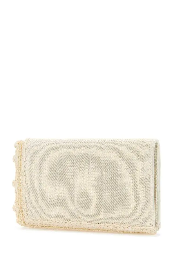 JW Anderson Ivory Crochet Clutch