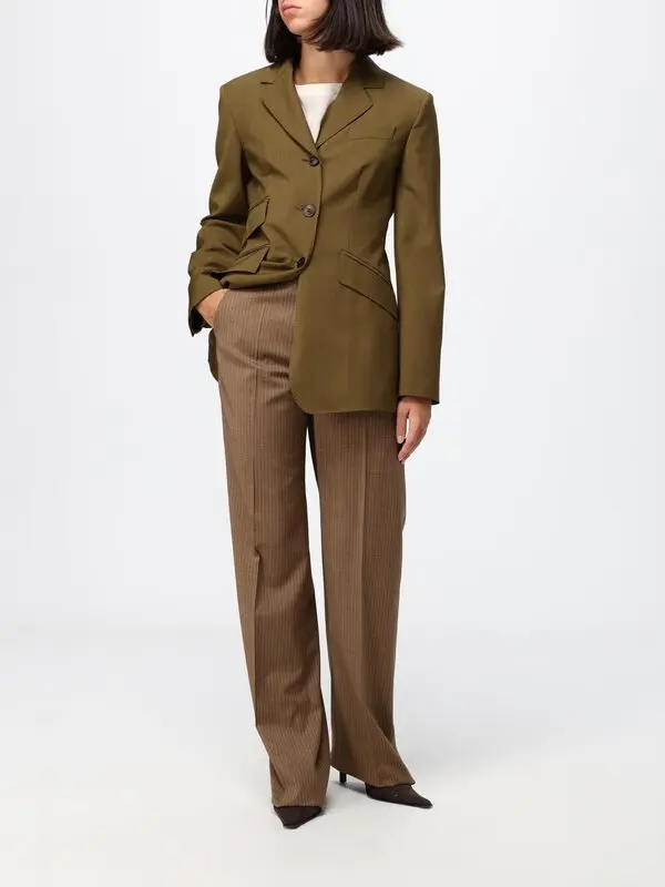 Max Mara Single-breasted Cropped Blazer In Virgin Wool With A Slim Fit