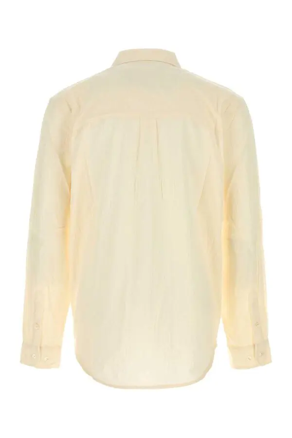 Séfr Ivory Voile Leo Shirt - White