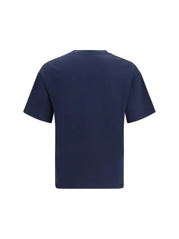 Saint Laurent Cotton Crewneck T-shirt - Blue