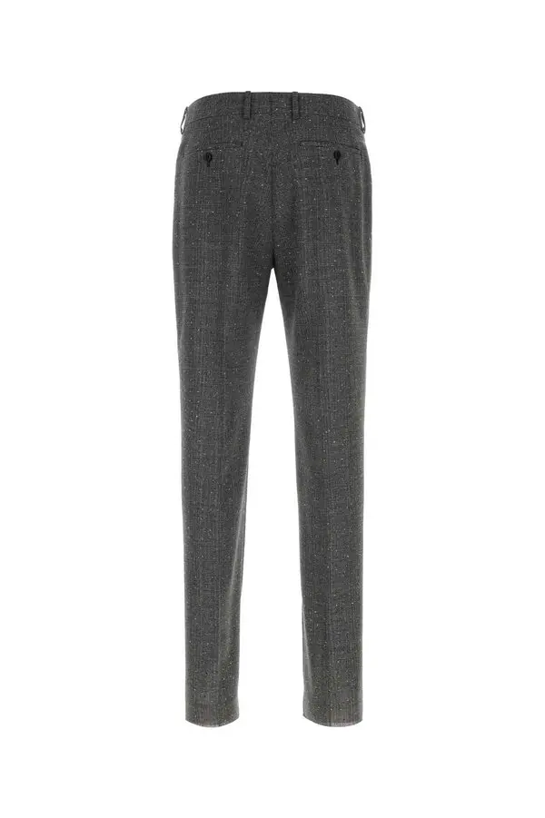 Alexander McQueen Embroidered Wool Cigarette Pant