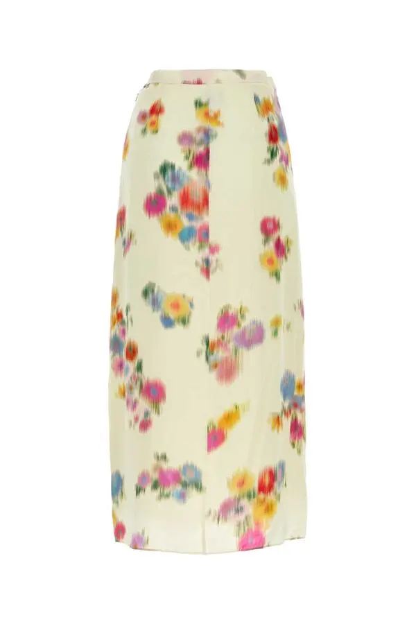 Isabel Marant Étoile Printed Crepe Skirt - Multicolor