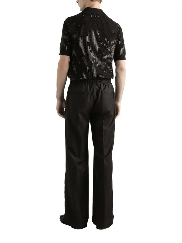 Dolce & Gabbana Wool Knit Jogging Pants