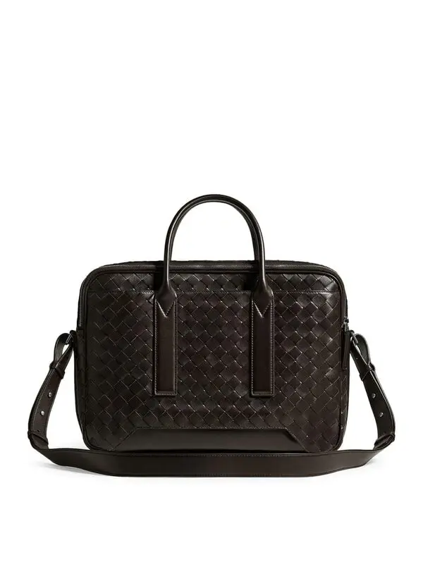 Bottega Veneta Intrecciato Leather Business Bag