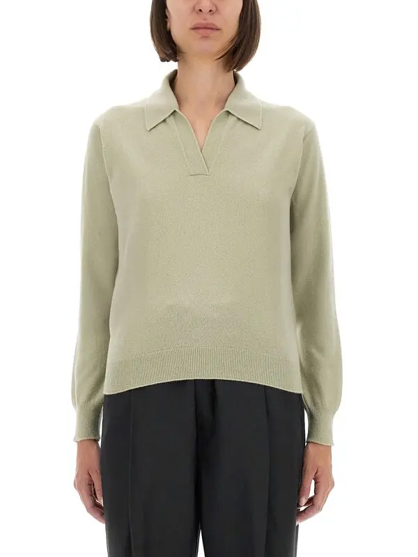 MAISON MARGIELA Virgin Wool Polo Shirt