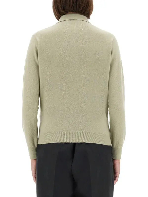 MAISON MARGIELA Virgin Wool Polo Shirt
