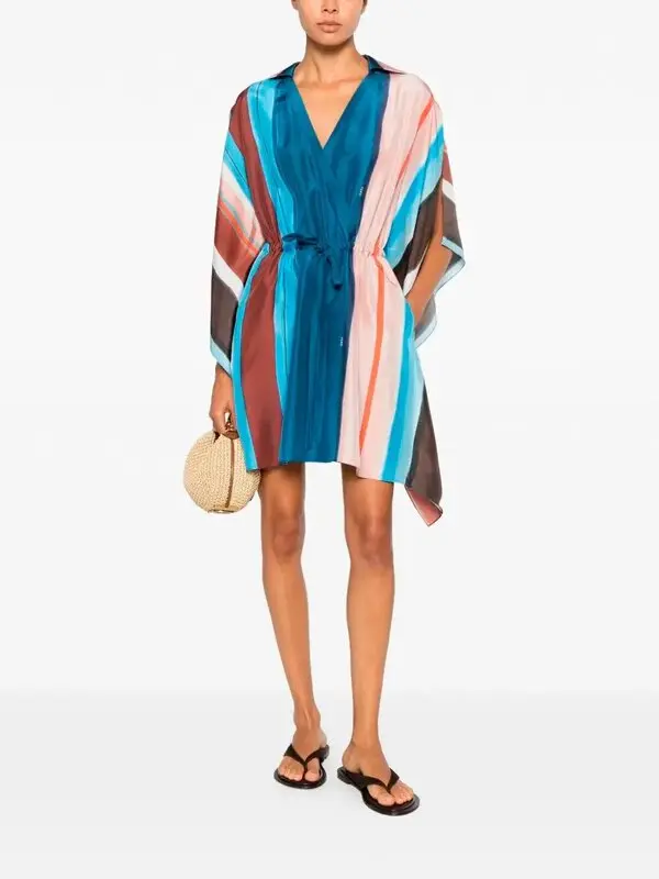 Fendi Habutai Stripe Dress - Multicolor