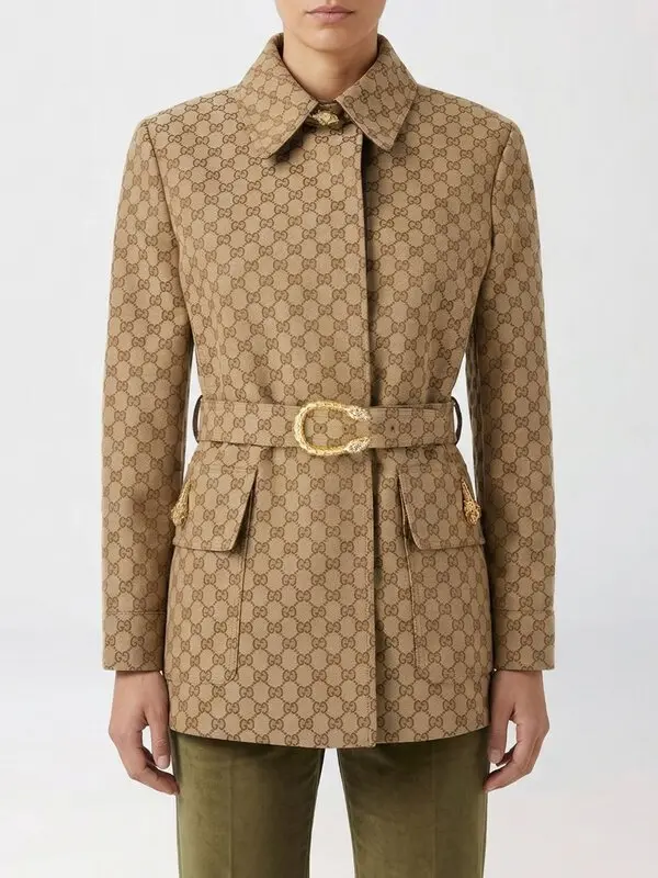 Gucci Gg Cotton Blend Jacket