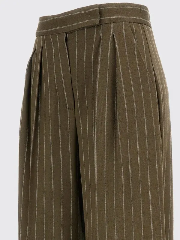 Max Mara Rio Palazzo Trousers - Kaki