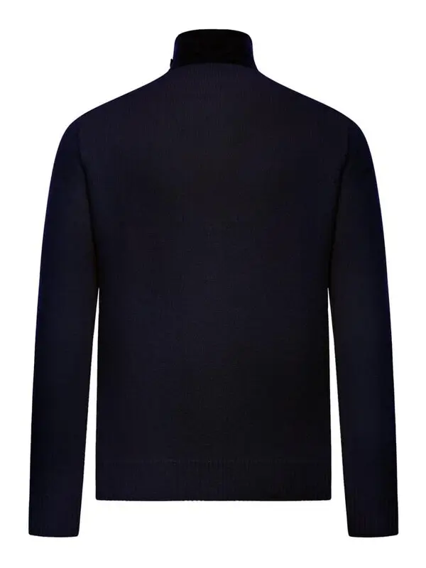 Stone Island Regular Fit Sweater With Zip And Button Fastening