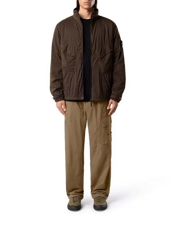 Stone Island Melange Effect Sweater With Compass Logo