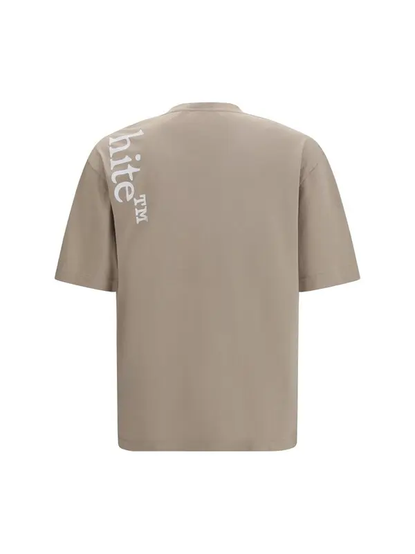 Off-White Vertical Bookish Skate T-shirt - Cream