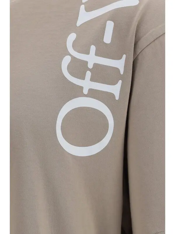 Off-White Vertical Bookish Skate T-shirt - Cream