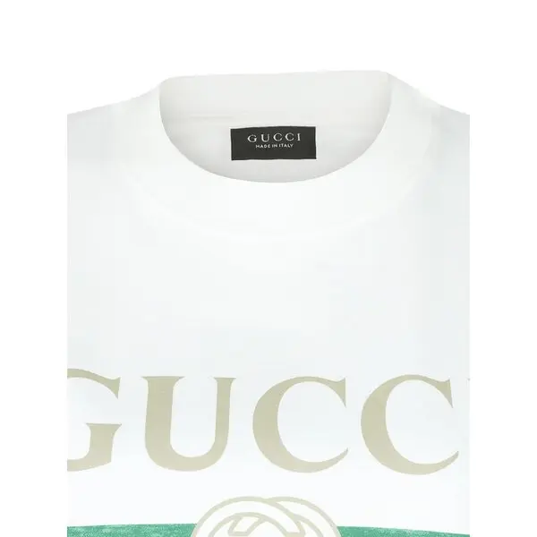 Gucci Cotton Blend Logo Print T-shirt