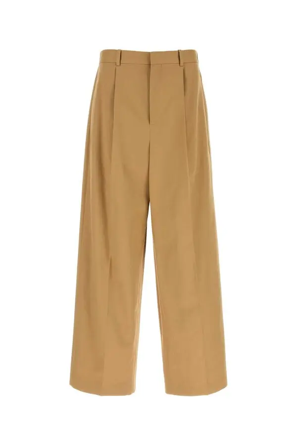 Loewe Camel Cotton Wide-leg Pant