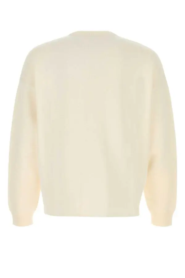 Loewe Ivory Cotton Blend Sweater - White