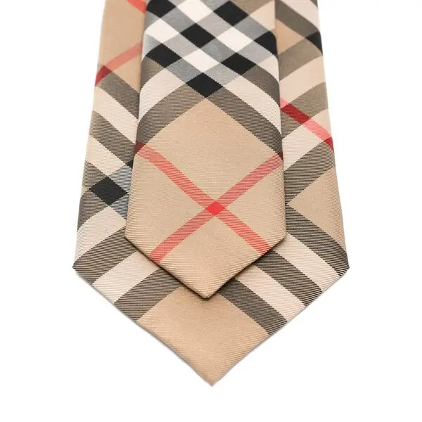 Burberry Neutrals Ties & Bow Ties - Cream