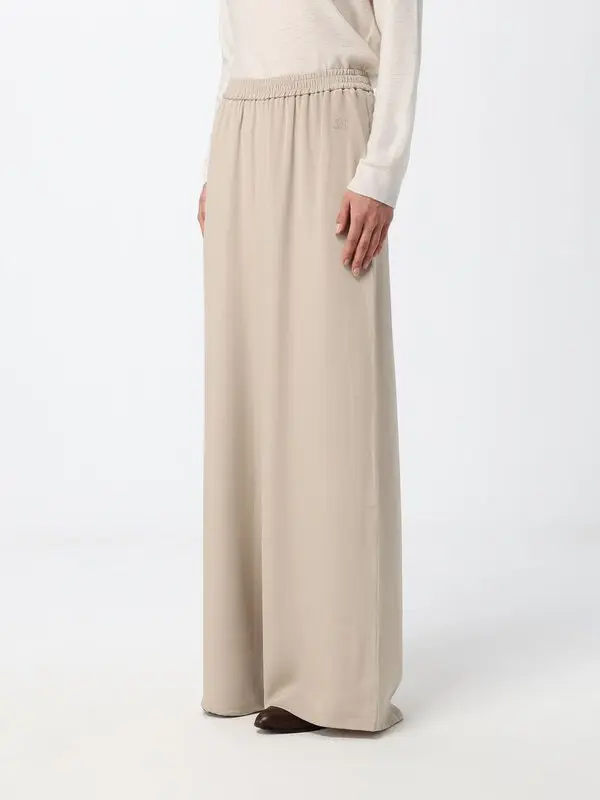 Max Mara Volonti High-waisted Silk Palazzo Trousers - Gray