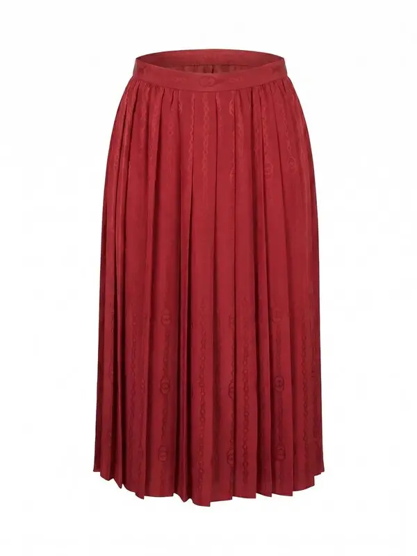 Gucci Silk Jacquard Midi Skirt - Multicolor