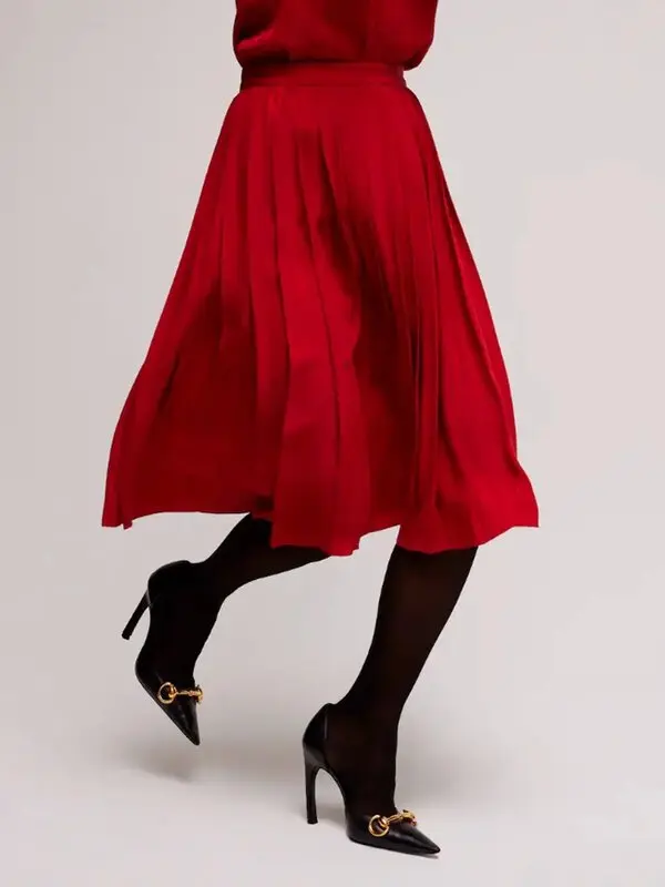 Gucci Silk Jacquard Midi Skirt - Multicolor