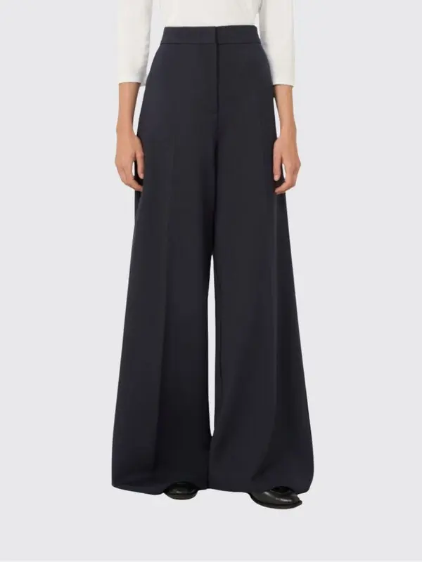 Max Mara Taverna High-waisted Palazzo Trousers In Viscose Blend - Multicolor