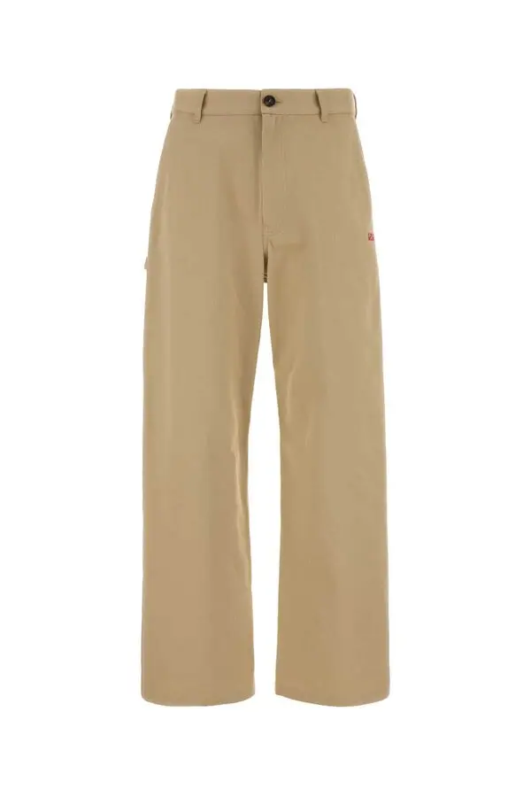 Loewe Beige Twill Pant - Brown