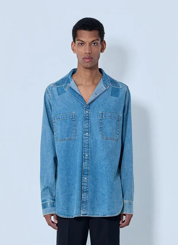 MAISON MARGIELA Denim Button-down Shirt - Blue
