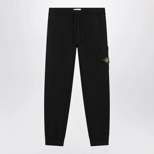 Stone Island Cotton Jogging Trousers - Black