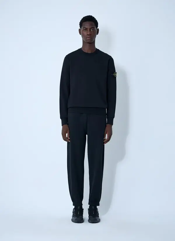 Stone Island Logo Patch Sweatshirt - Black