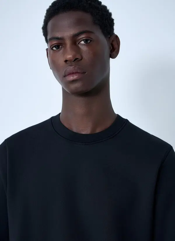 Stone Island Logo Patch Sweatshirt - Black