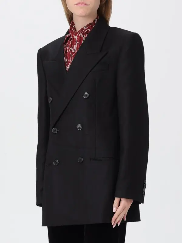 Saint Laurent Double-breasted Cashmere Blazer