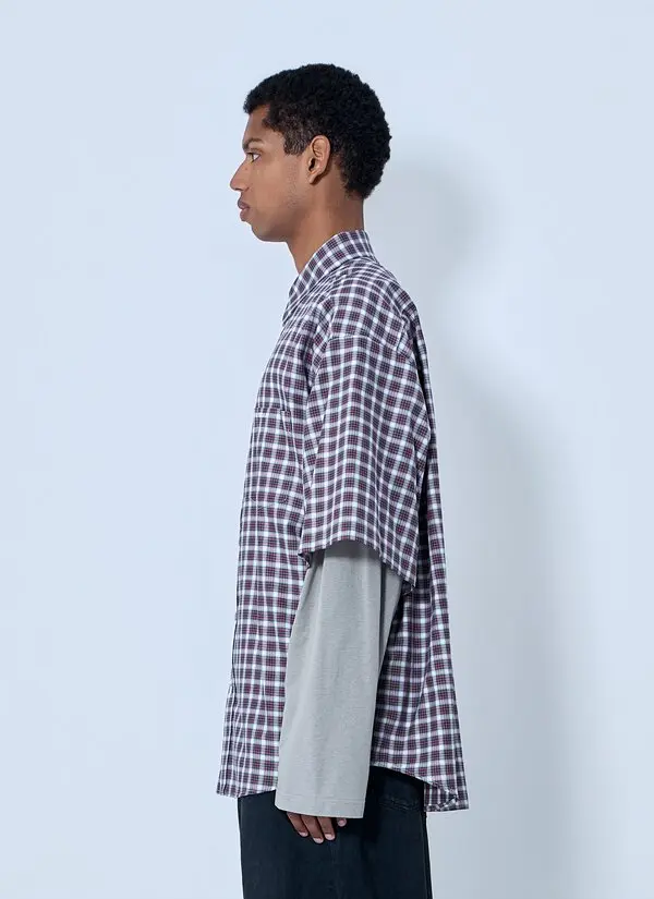 Balenciaga Layered Check Shirt