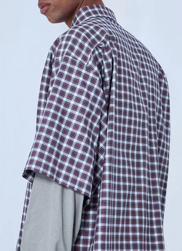 Balenciaga Layered Check Shirt