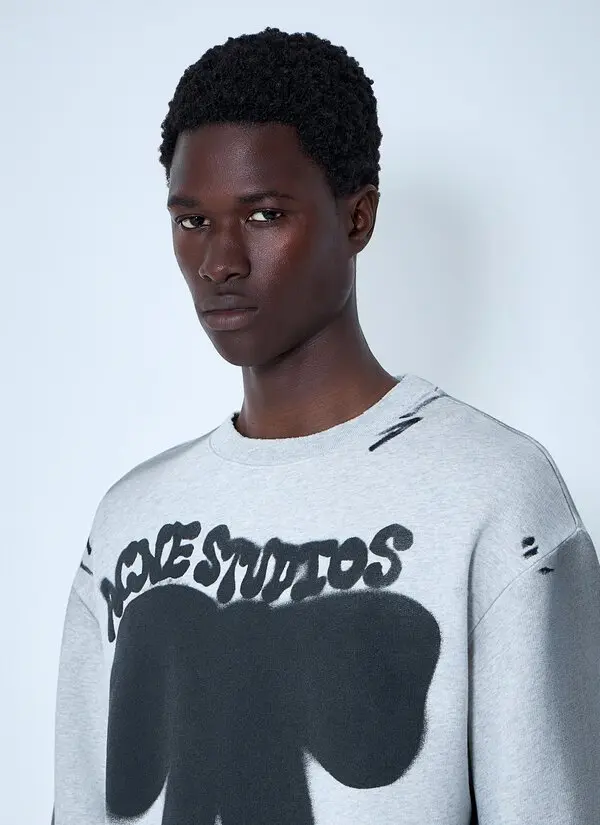 Acne Studios Sprayed Logo Sweatshirt