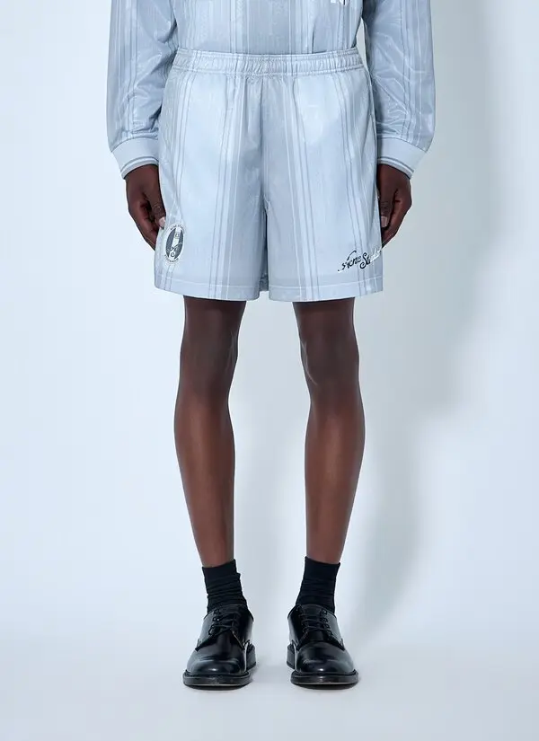 Acne Studios Striped Elasticated Shorts - Gray