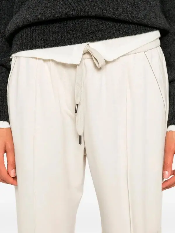 Brunello Cucinelli Cotton Fleece Track Pants - Multicolor