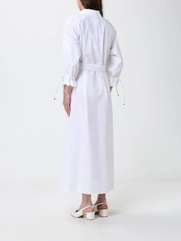 Max Mara Cotton Poplin Shirt Dress - White