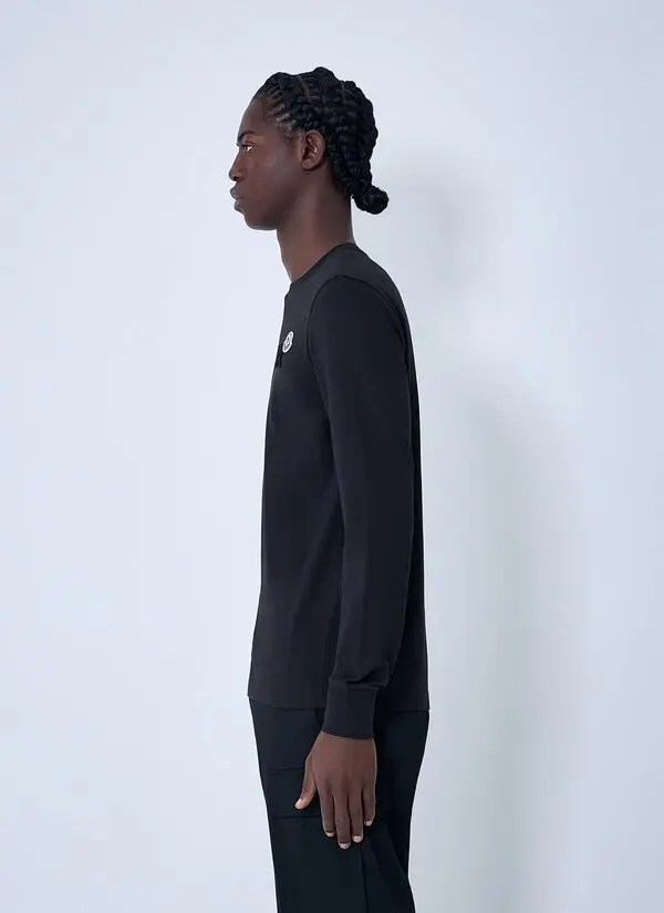 Moncler Logo Motif Sweatshirt - Black