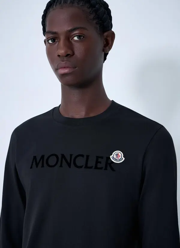 Moncler Logo Motif Sweatshirt - Black