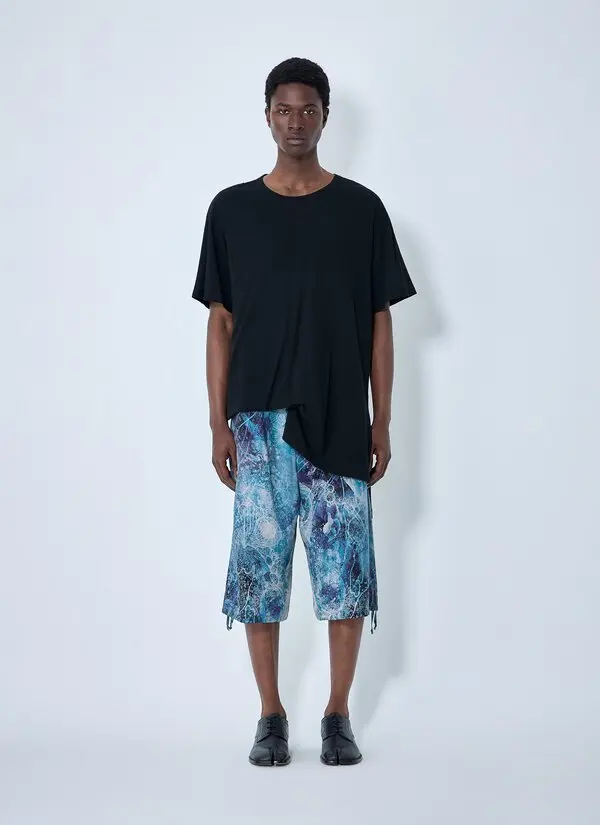 Yohji Yamamoto Drawstring Cropped Shorts