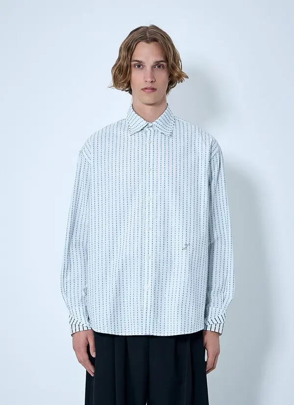 Jacquemus Patterned Cotton Poplin Shirt