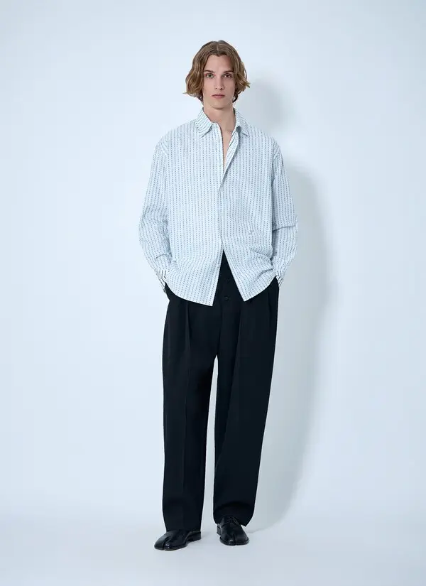 Jacquemus Patterned Cotton Poplin Shirt