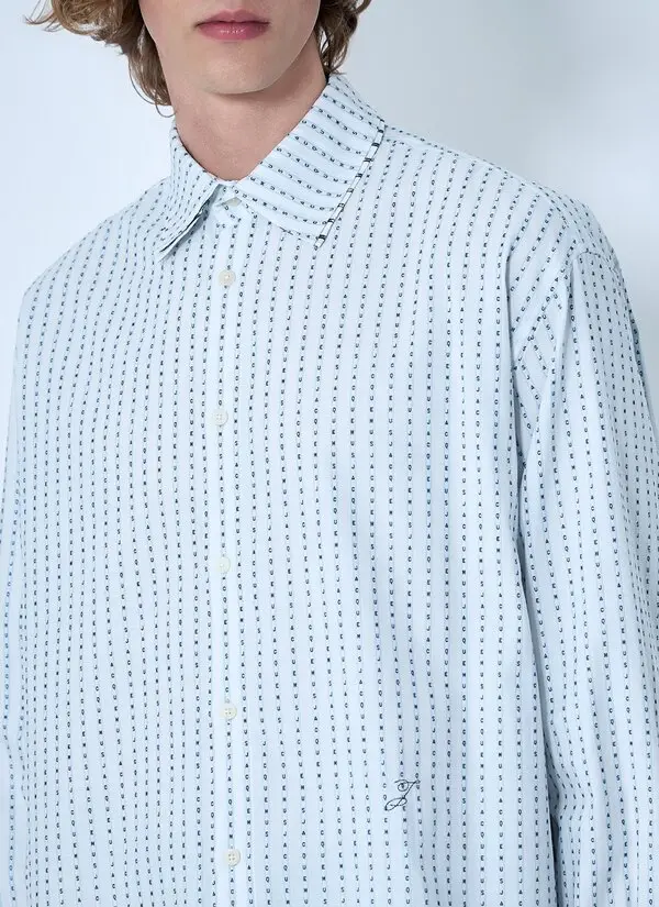 Jacquemus Patterned Cotton Poplin Shirt